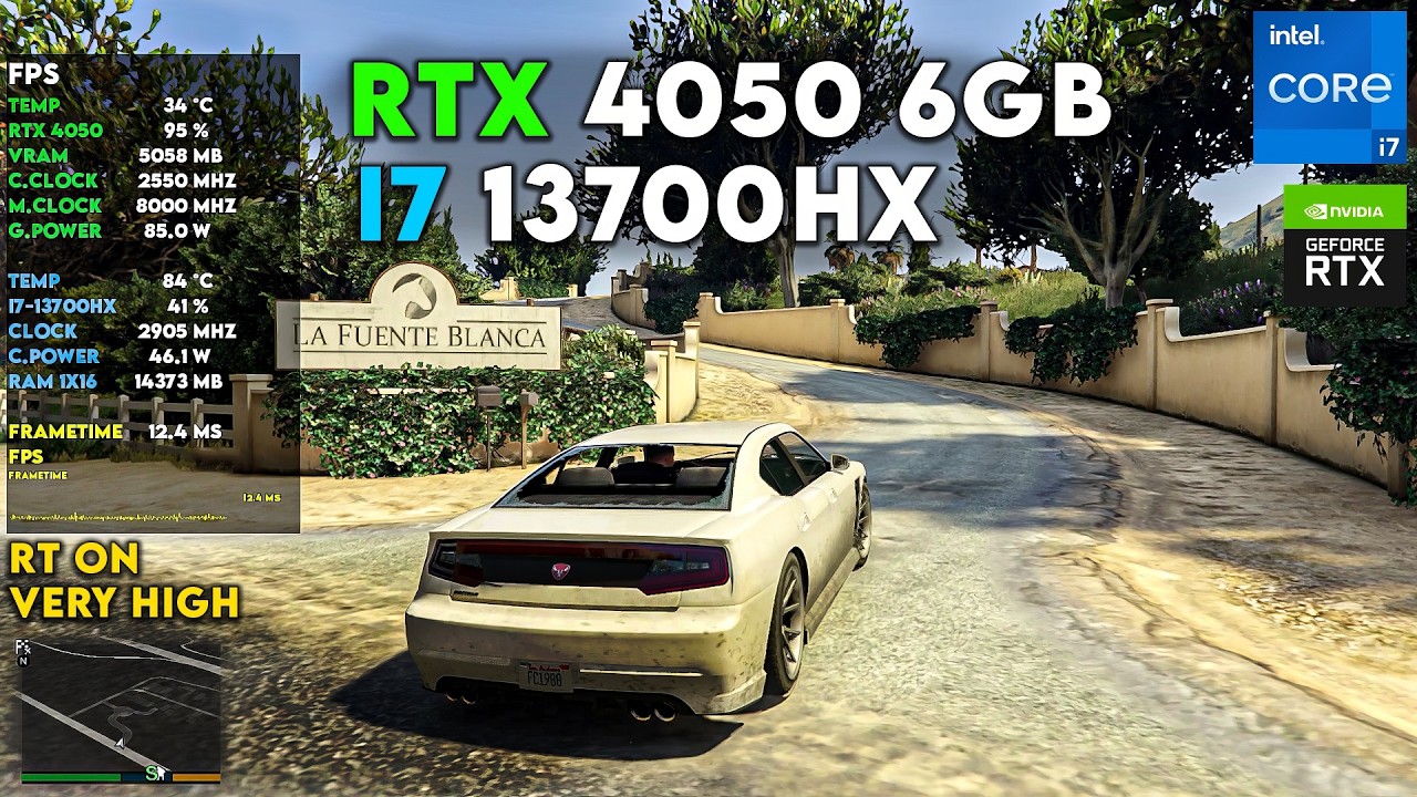 GTA 5 Enhanced (RT Ultra, Very High Settings) - RTX 4050 6GB + I7 ...