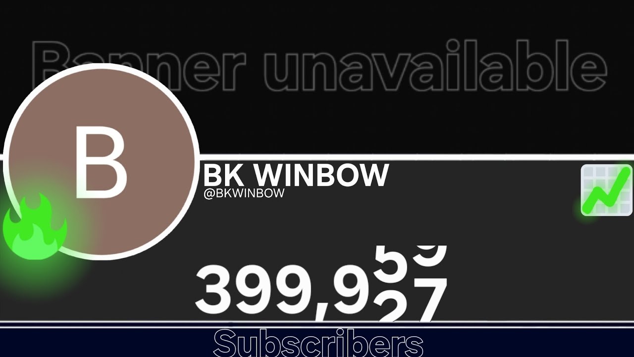 BK WINBOW Hits 400K Subscribers || YT Battles stream moment - YouTube