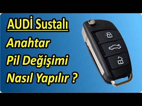 Audi Sustalı Anahtar Pil Değişimi Nasıl Yapılır ? | Key Battery Change Replacement