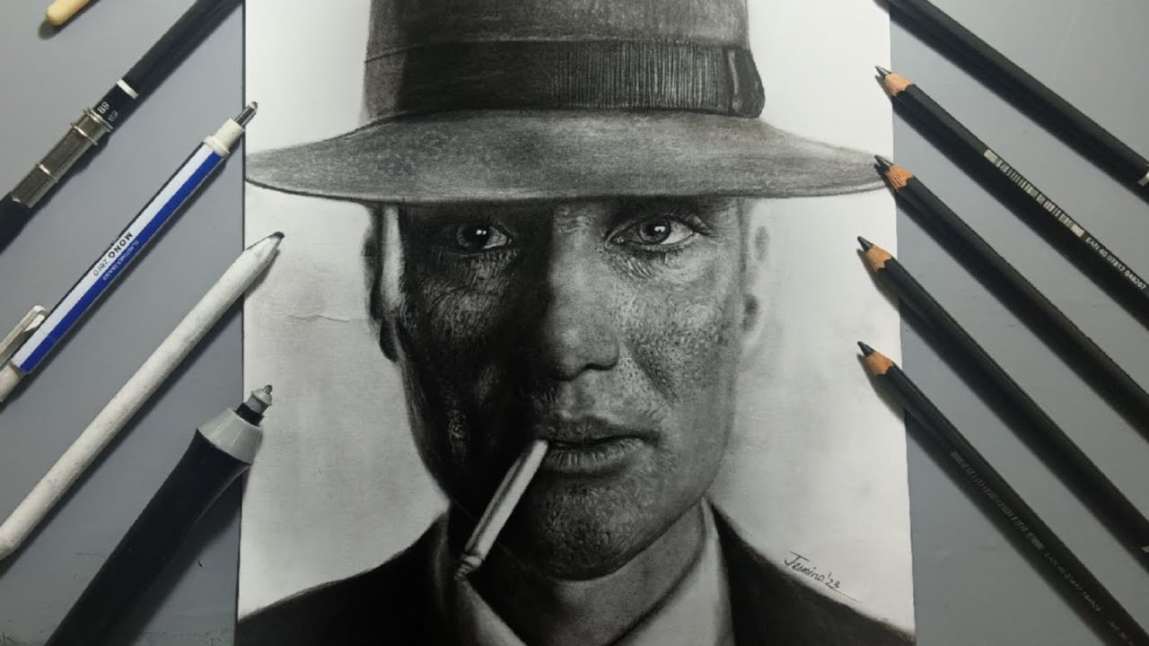 Hyper Realistic Drawing of Oppenheimer| Oppenheimer Drawing ...