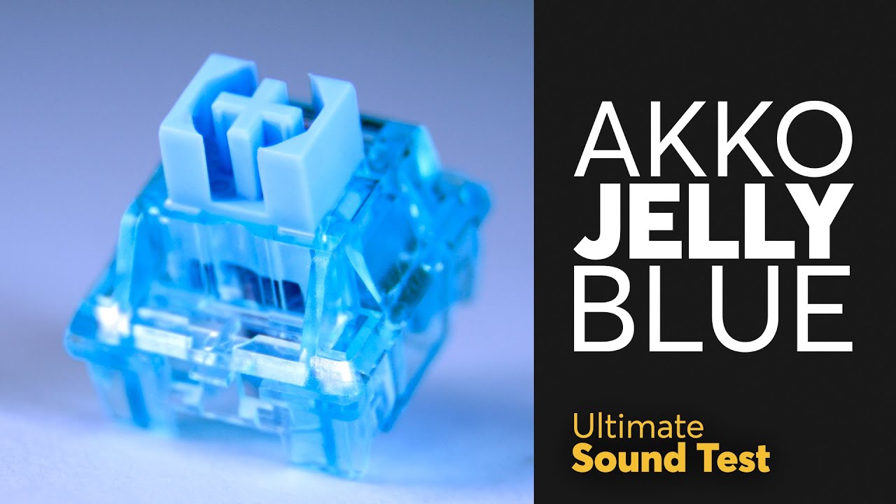 Akko CS Jelly Blue Ultimate Sound Test | Great Dual Tactile Bump Switch ...