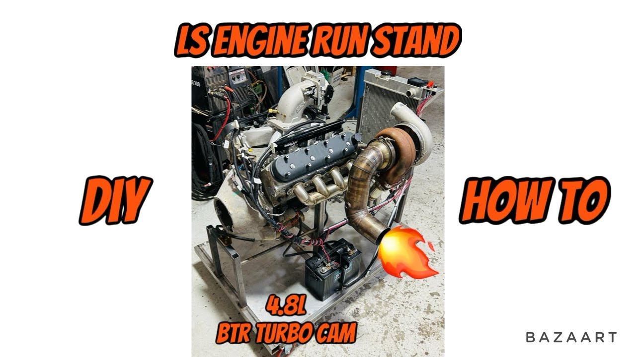 Ls Engine Run Stand Build - YouTube