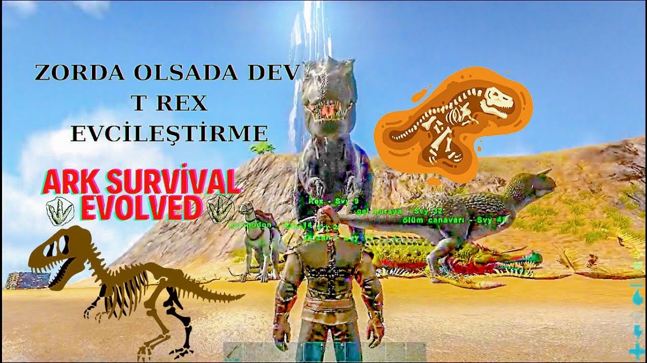 DİNOZOR ADASINDA BAŞLADIK DEV T REX ARK SURVİVAL EVOLVED# 14 - YouTube