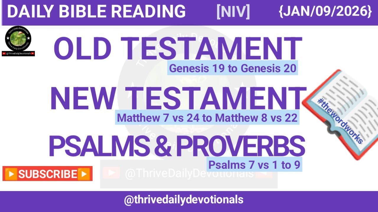 THE WORD WORKS Daily Bible Reading | DAY 9. Jan 9 2026 NIV VERSION ...