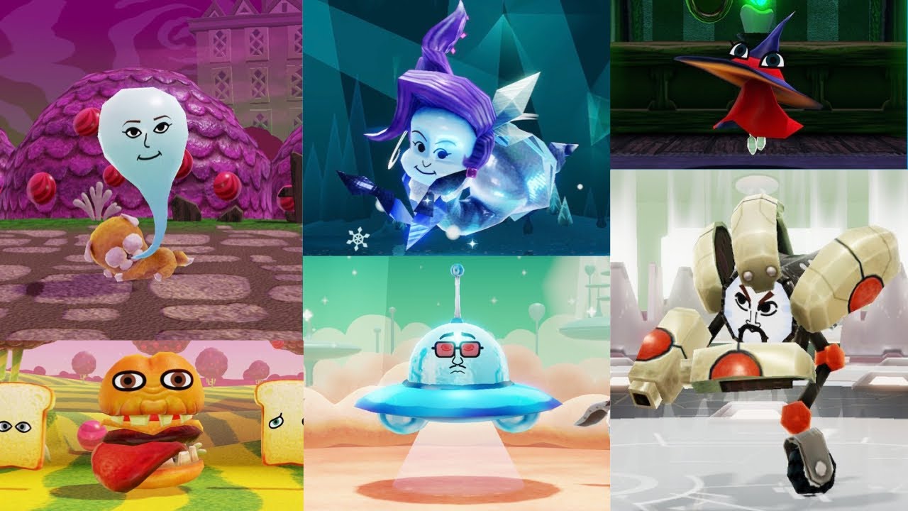 Miitopia (Switch) - All Travelers’ Hub Quest Bosses (Base Gear Only ...
