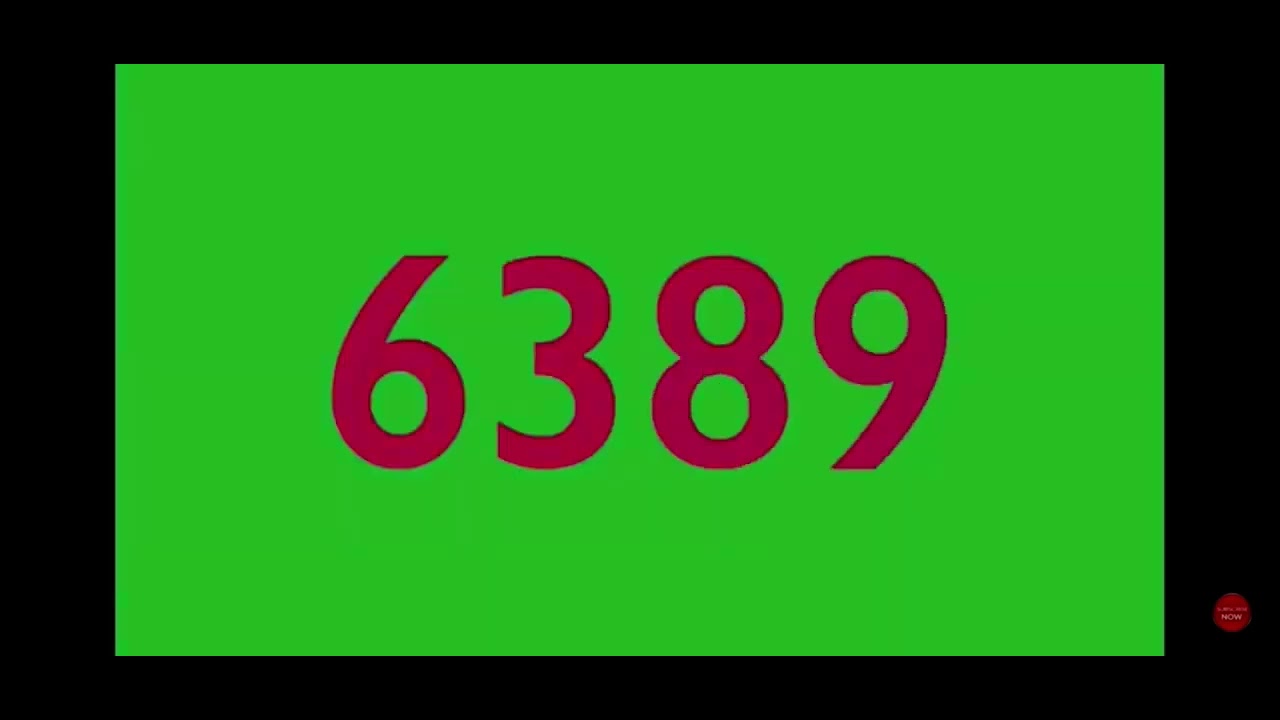 Numbers 10000 to 1 4x speed - YouTube