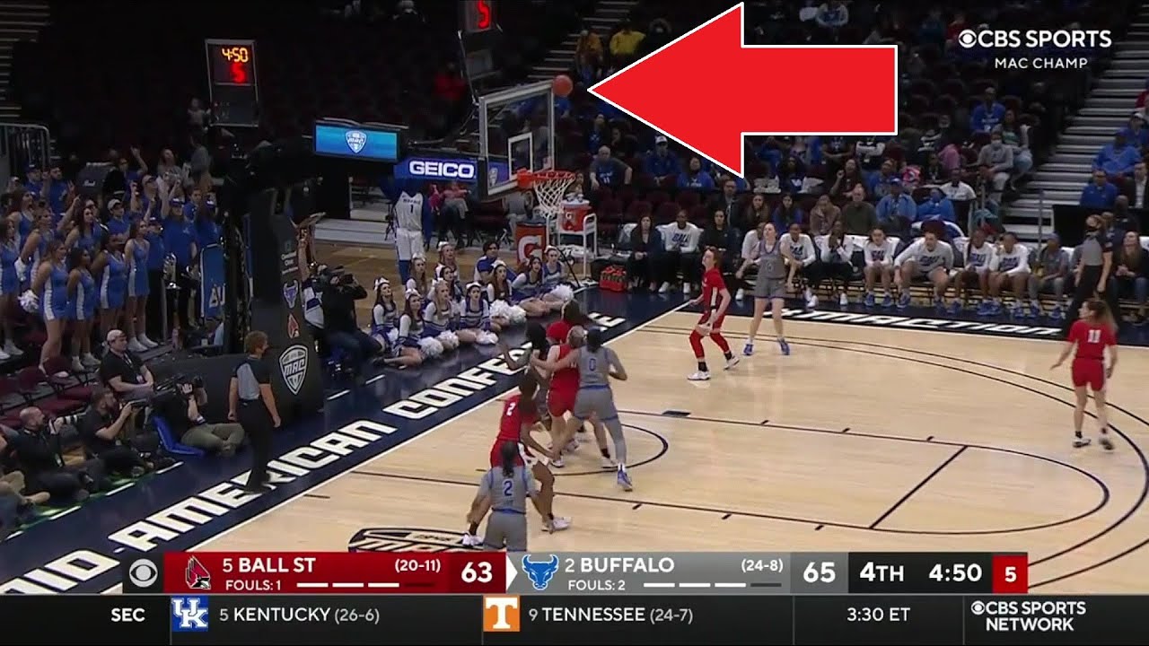 Ball Hits The CORNER OF THE BACKBOARD & Somehow Banks In The Basket ...