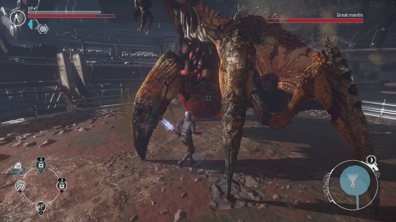 The Technomancer - Initiation: Great Mantis Bossfight (Staff + Arc ...