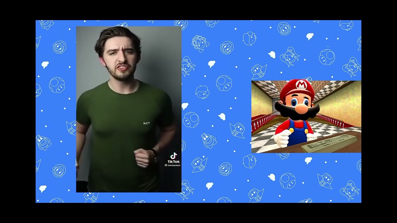 Mario reacts funny tiktoks. Mario learn how to dance. - YouTube