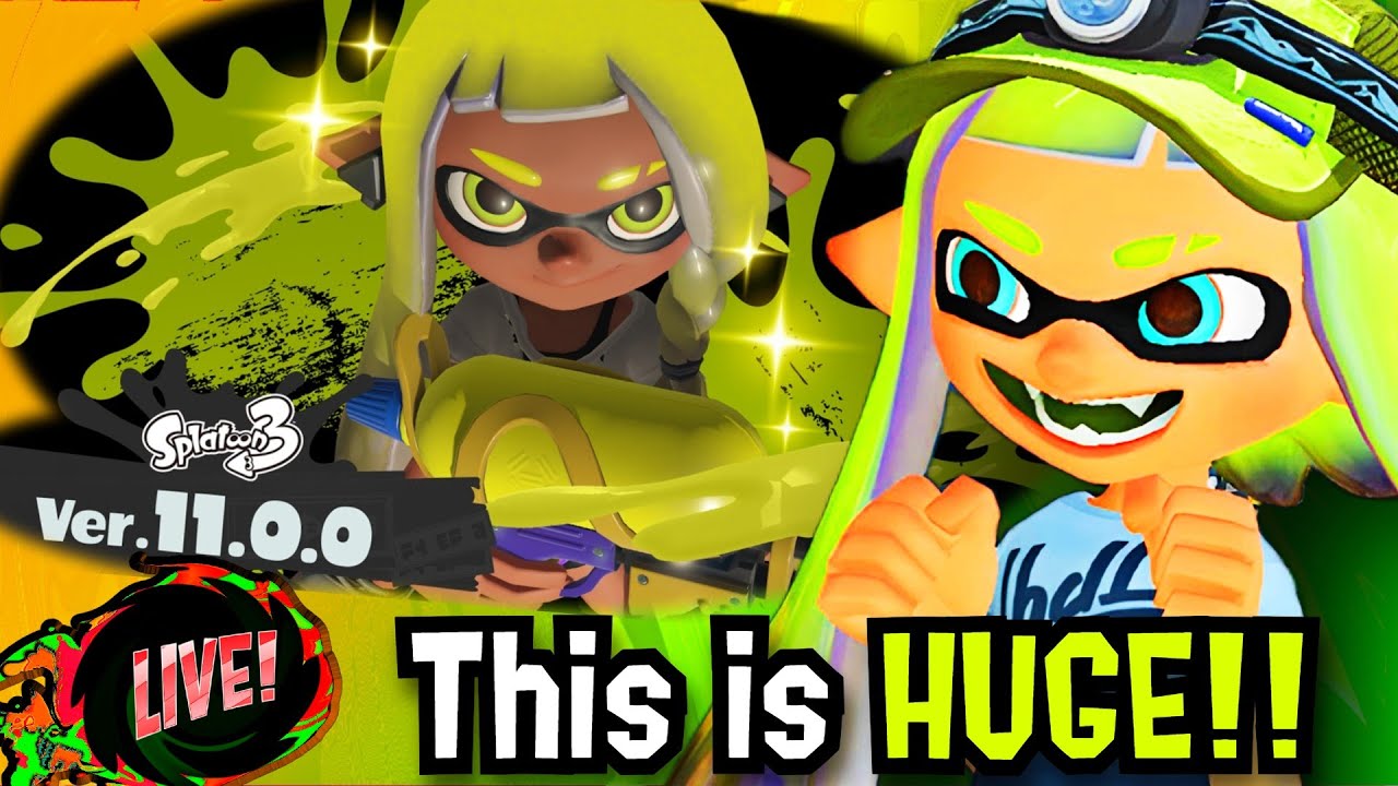 "Flow Aura" Is absolutely INSANE!! | Splatoon 3 Version 11.0.0 [🔴LIVE ...