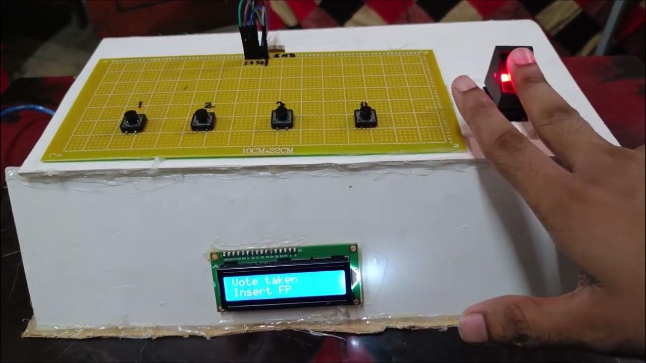 IOT Based Electronic Voting Machine With Fingerprint Sensor - YouTube