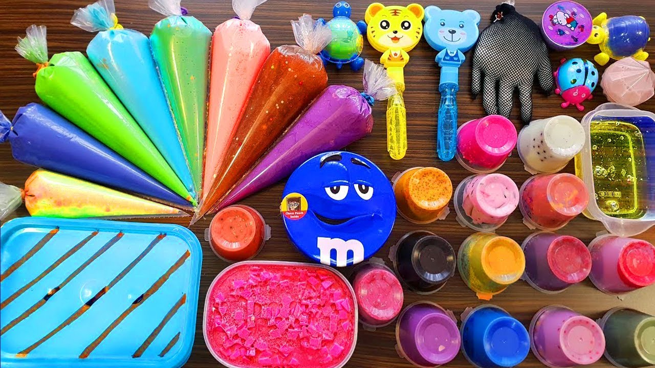 Slime Smoothie - Mixing Old Slime - Satisfying Video - YouTube