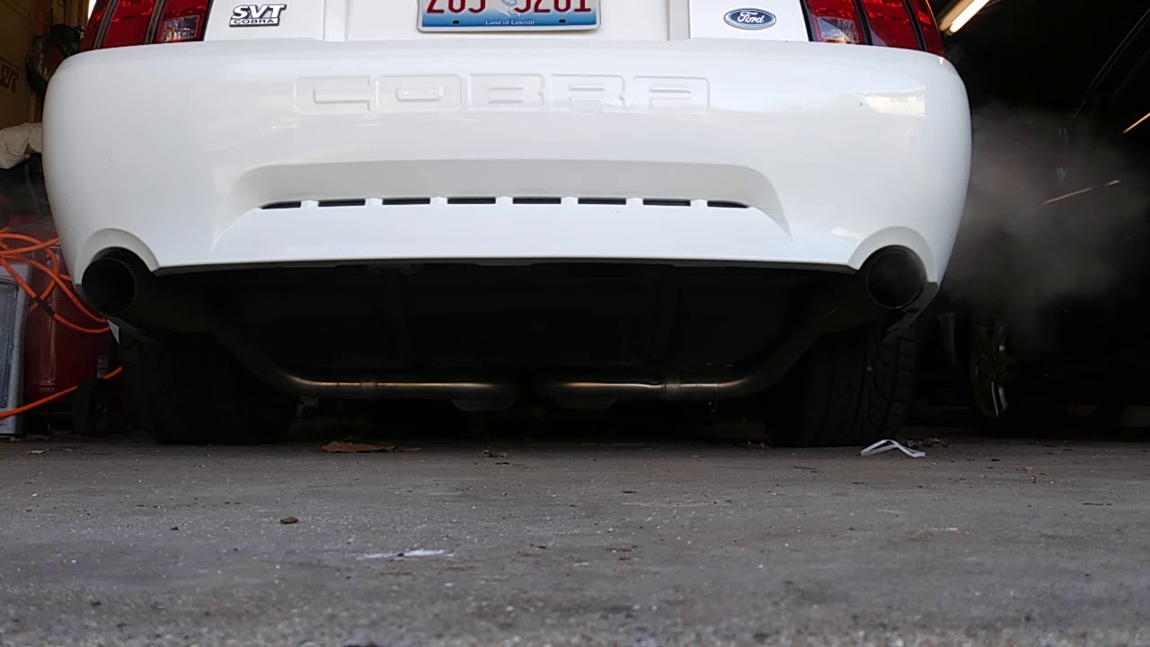 Cobra mustang steeda exhaust - YouTube