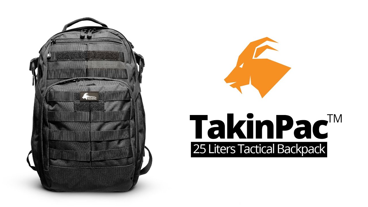 TakinPac™ | 25 Liters Tactical Backpack - YouTube