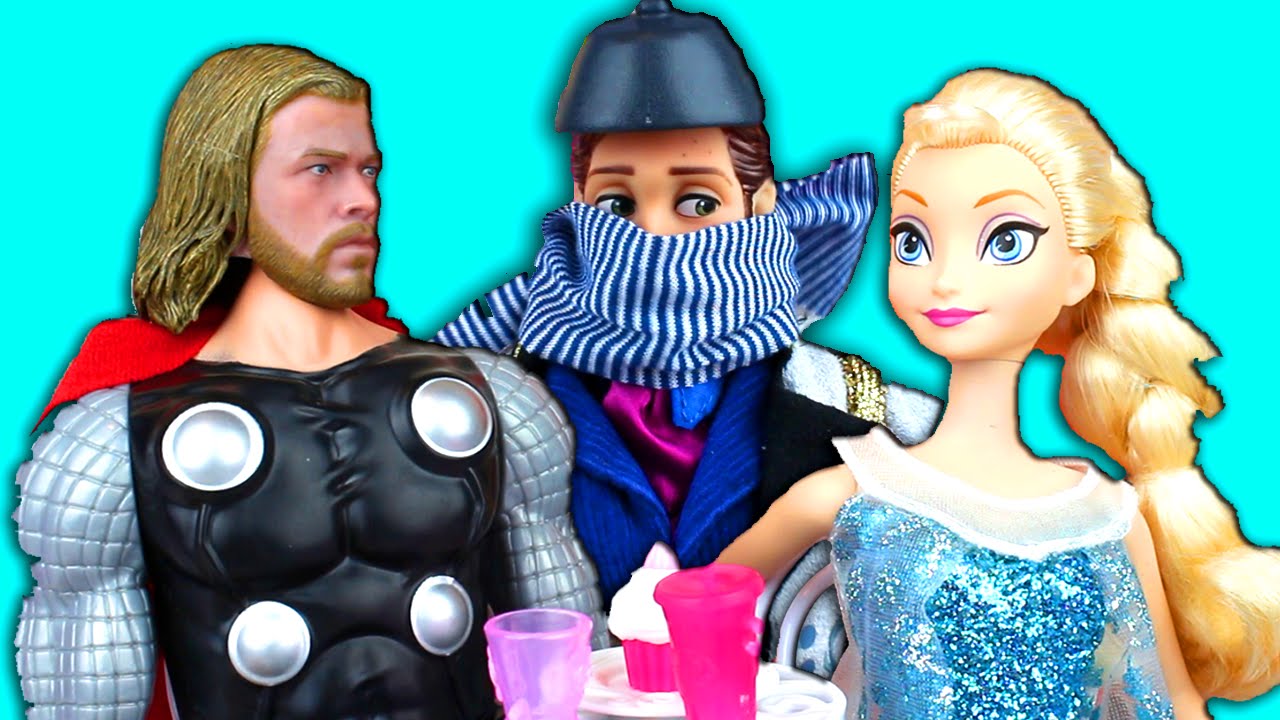 Frozen Elsa dates Thor, Hans wants to marry Elsa, with Anna and Belle ...