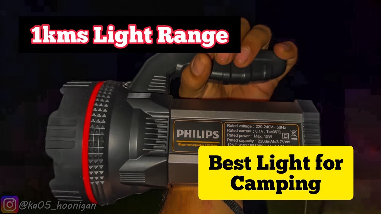 Best Light for camping | Philips Blaze Rechargeable LED Light - YouTube