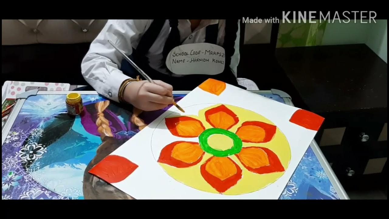 Rangoli Competition || School rangoli competition || prize winning ...