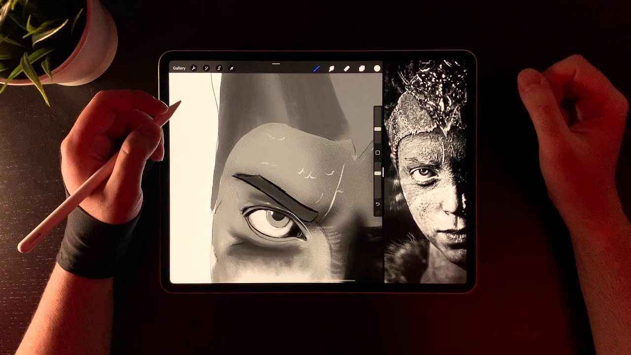 Drawing Senua from Hellblade - YouTube