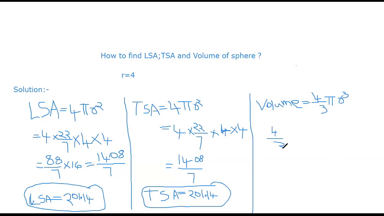 How To Find LSA TSA And Volume Of Sphere In Mensuration YouTube how-to-find-lsa-tsa-and-volume-of-sphere-in-mensuration-youtube