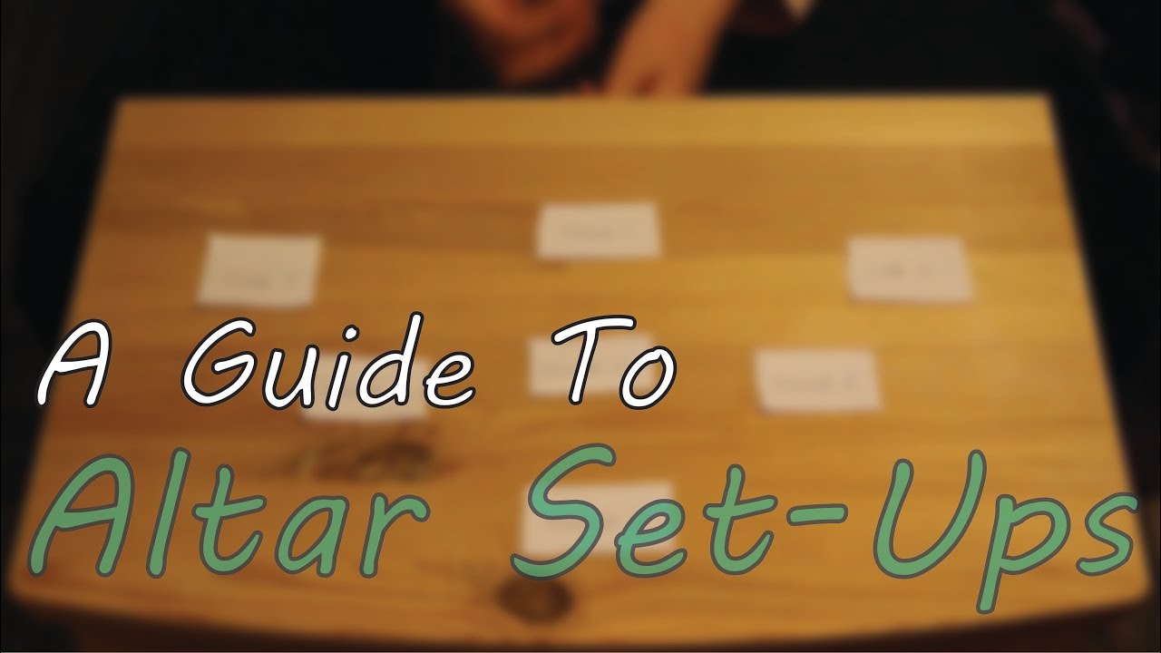Altar Set-Ups: A Basic Guide - YouTube