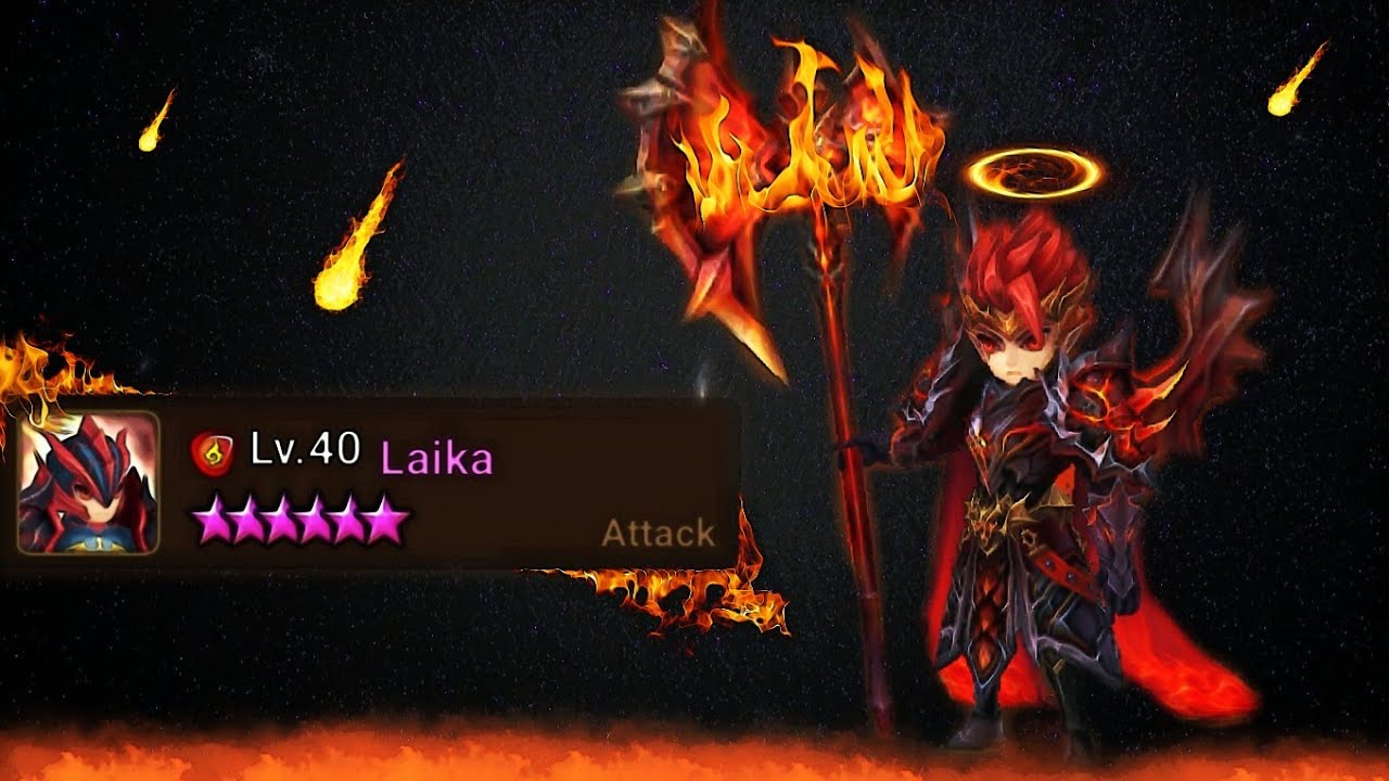 The Power of Laika (Fire Dragon Knight) V2.0 - Summoners War - YouTube