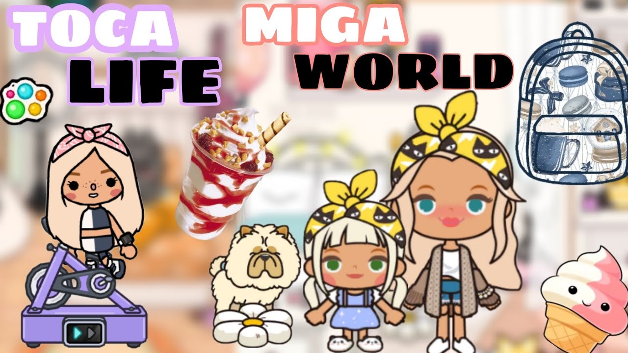 TOCA LIFE VS MIGA WORLD 🥑 ROTINA DE DOMINGO 🌼 - YouTube