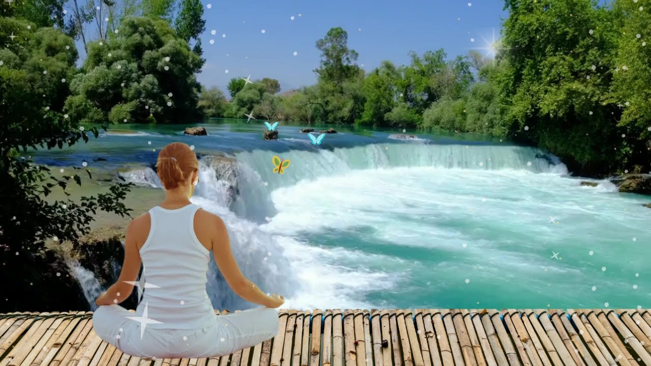 Experience Pure Bliss with Gentle Piano Music by the Serene Stream ...