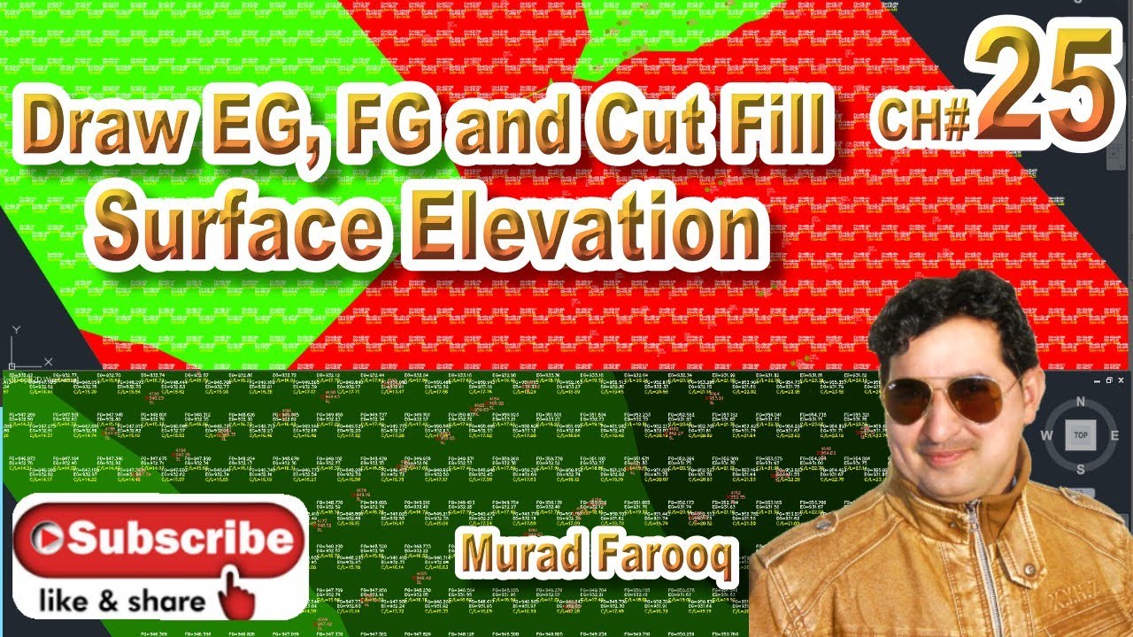 How to Draw Existing Ground, Finish Ground and Cut Fill Surface ...