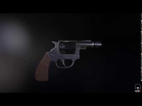 Volcanic 22 Starter pistol 3D Model turntable - YouTube