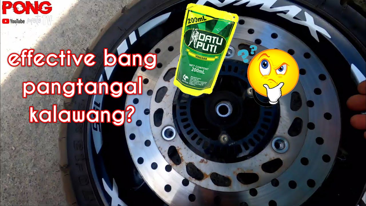 Pang tangal ng kalawang sa brake plate gamit ang suka effective ba ...