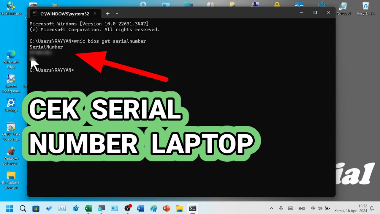 Cara Cek Serial Number di Laptop Windows 11 (Mengecek Serial Number ...