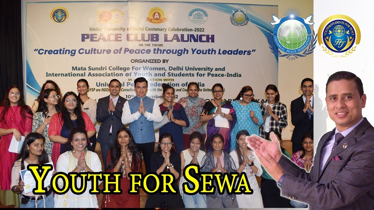 English: Peace Club Initiative of IAYSP and UPF - India for YOUTH for ...