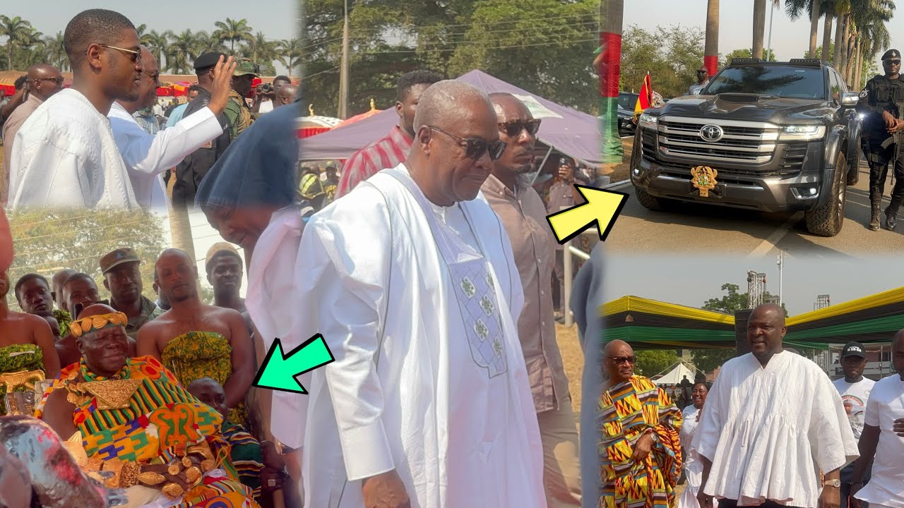 Prez Mahama surprised Otumfour with His Million Bullet proof Car ...