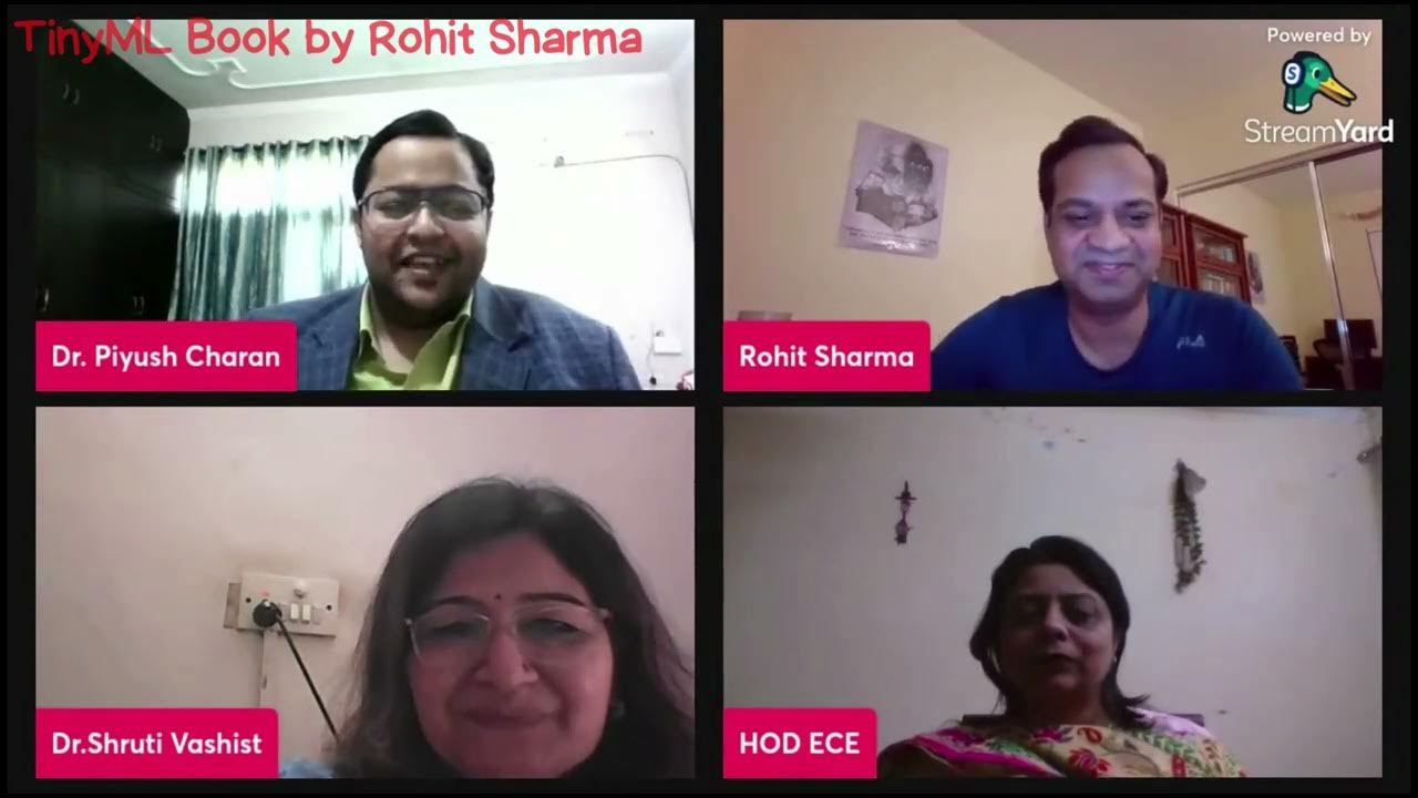 TinyML Book by Rohit Sharma - part 1 : Opening remarks from organizers - YouTube