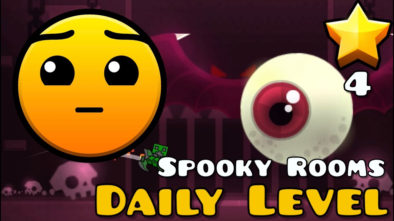 Geometry Dash: Spooky Rooms by BladeonGD (Daily Level) - YouTube