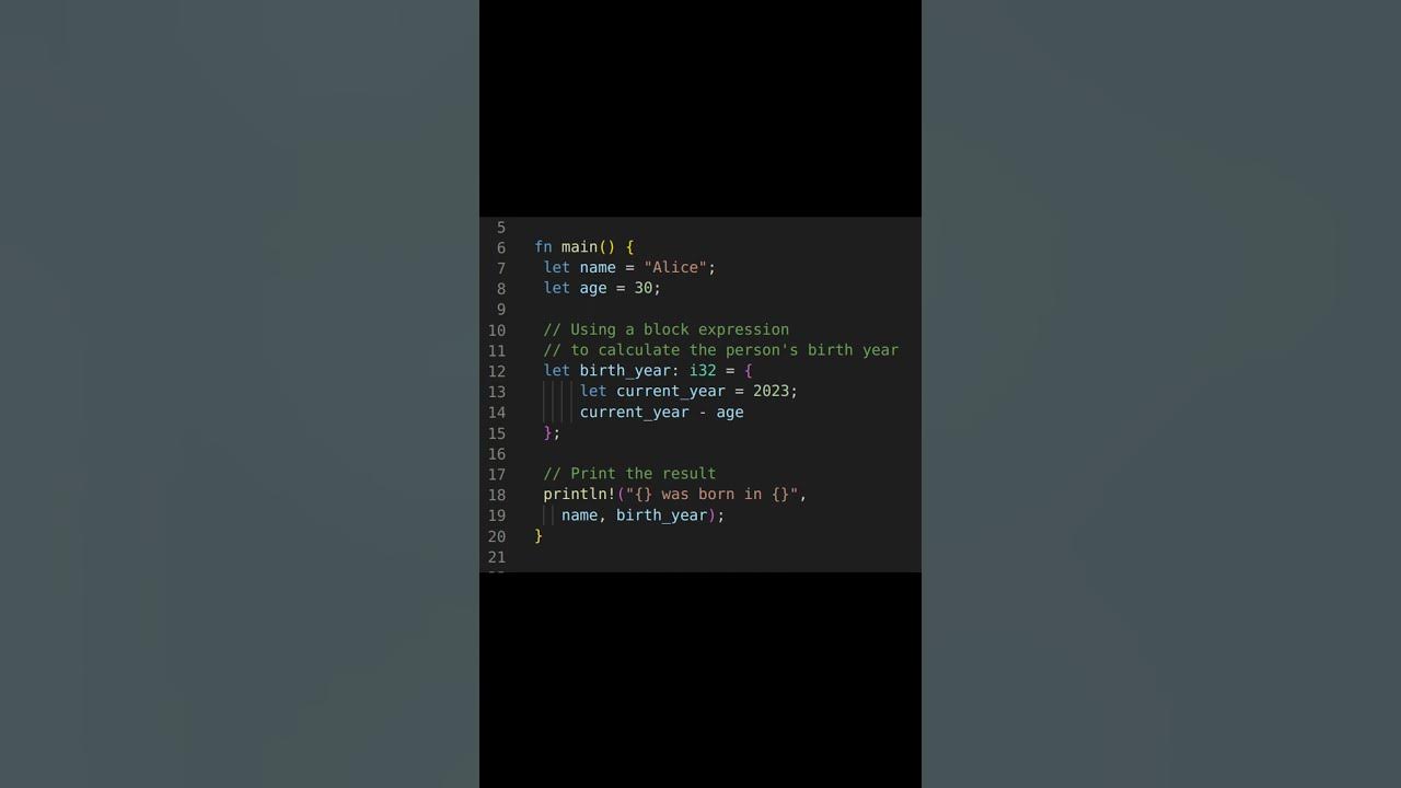 How to Use Block Expressions in Rust for Better Code Organization - YouTube