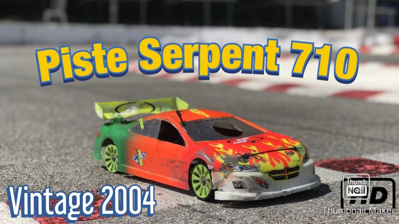 Piste 1/10ème SERPENT 710 Vintage (Modèle restauré de 2004) - YouTube