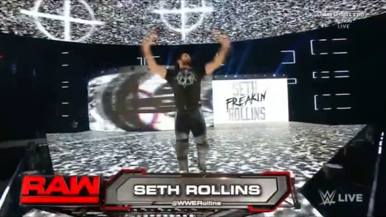 Seth Rollins Entrance WWE Raw 4/10/17 - YouTube