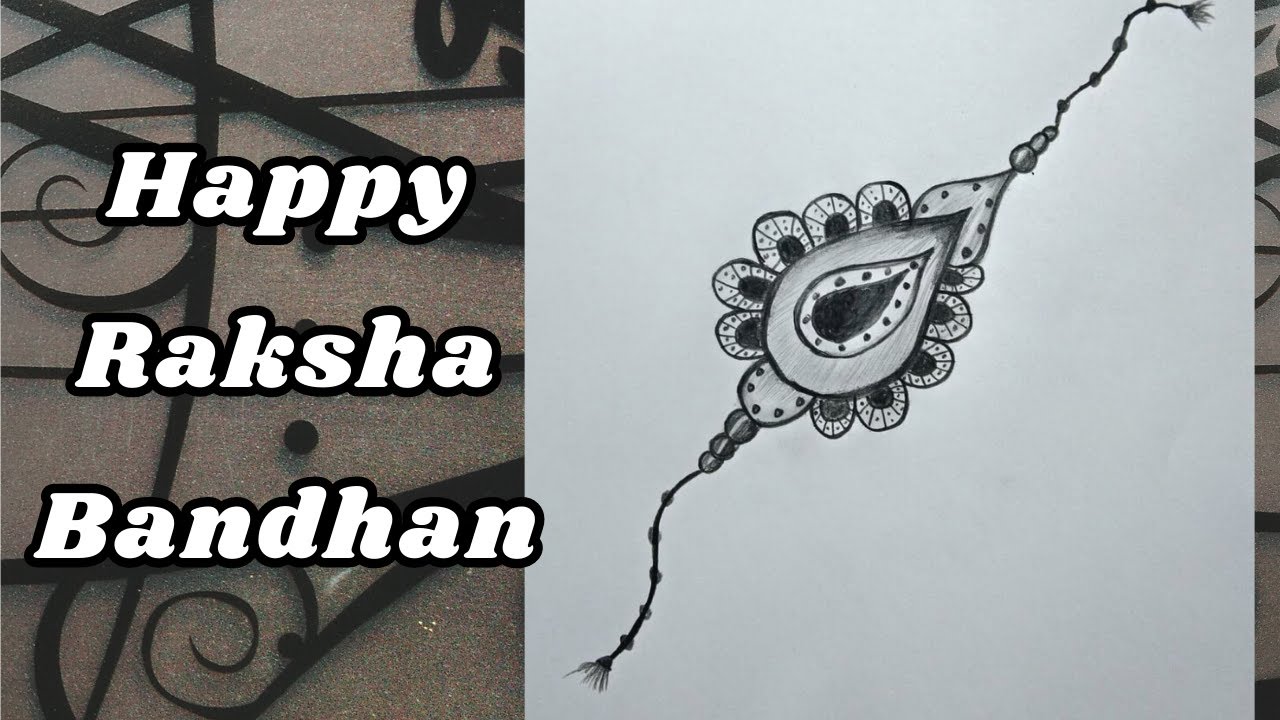 How to draw Raksha Bandhan easy | Rakhi drawing | Pencil sketch drawing ...