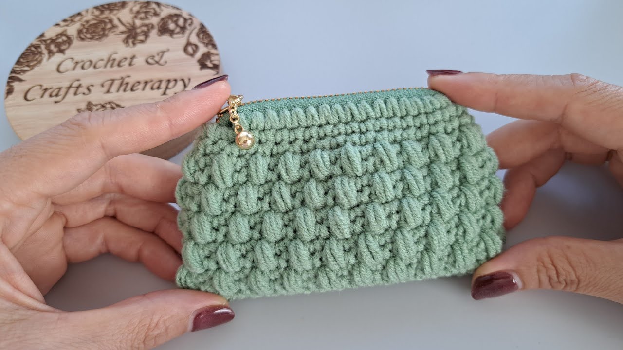 Incredible idea! Crochet mini coins purse. You can make money with this ...