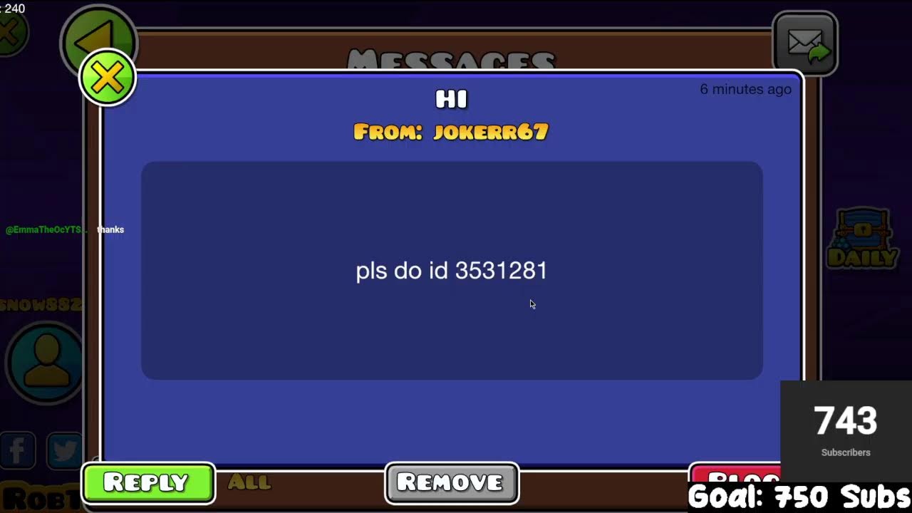 Playing Geometry Dash (500 this stream? - YouTube