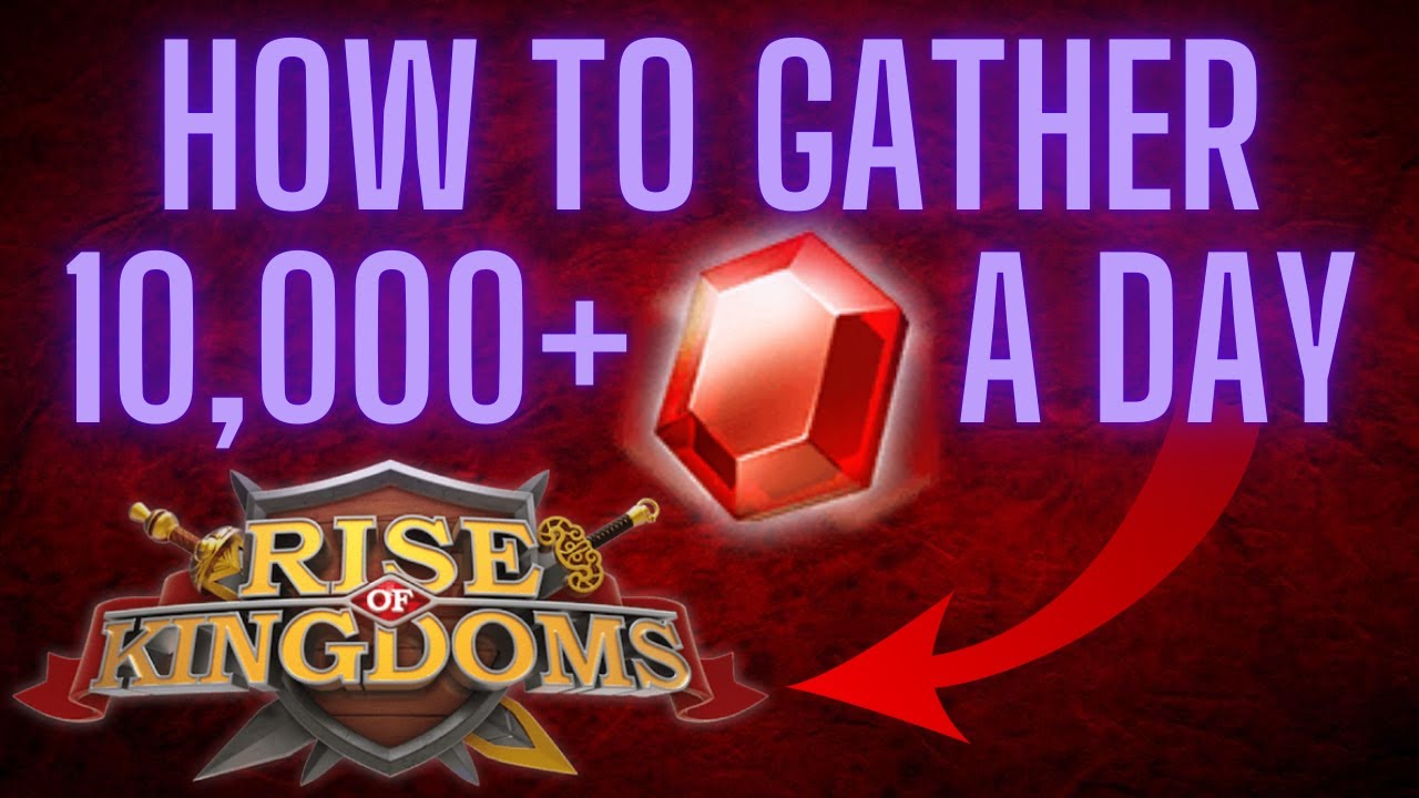 How to Gather 10,000+ Gems a Day in Rise of Kingdoms (RoK F2P) - YouTube