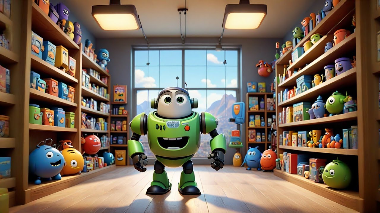 A Robot in the Toy Store! 🤖🧸 | Learn Object Names & Sounds | Fun ...