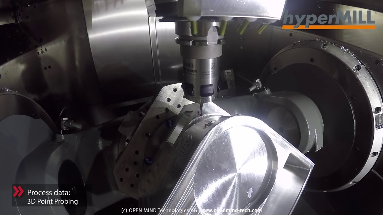 CNC Machining Probing cycles HEIDENHAIN hyperMILL YouTube - YouTube
