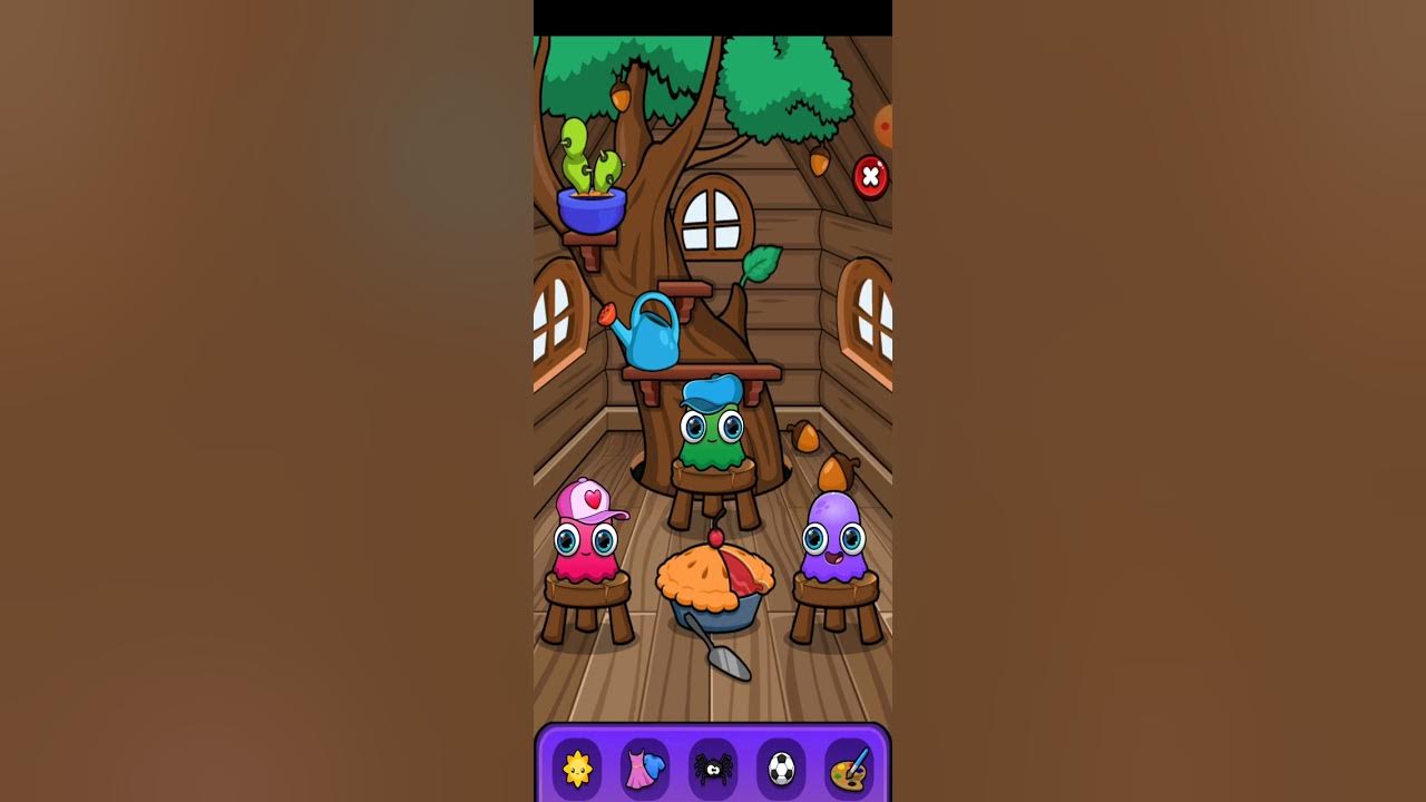 Играем в игру Лизун Моу 7 прикольная игра с виртуальным петом - YouTube