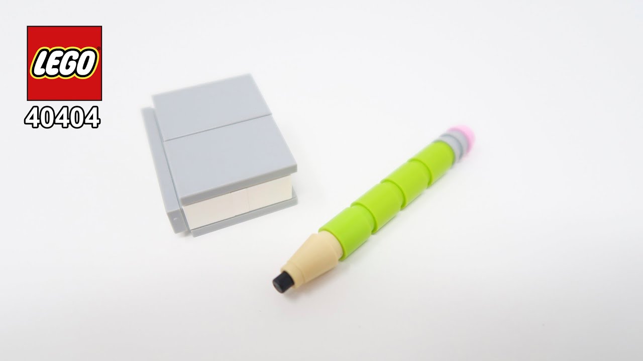LEGO Book and Pen Building Instructions I LEGO Monthly Mini Build - YouTube
