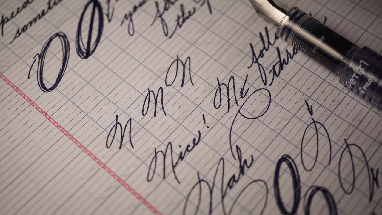 How to write pretty capitals (part 2) - YouTube