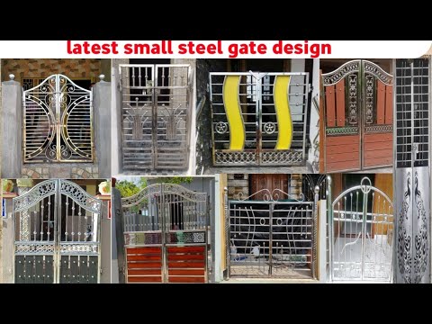 Latest small steel gate design // mini steel gate design process / sota ...