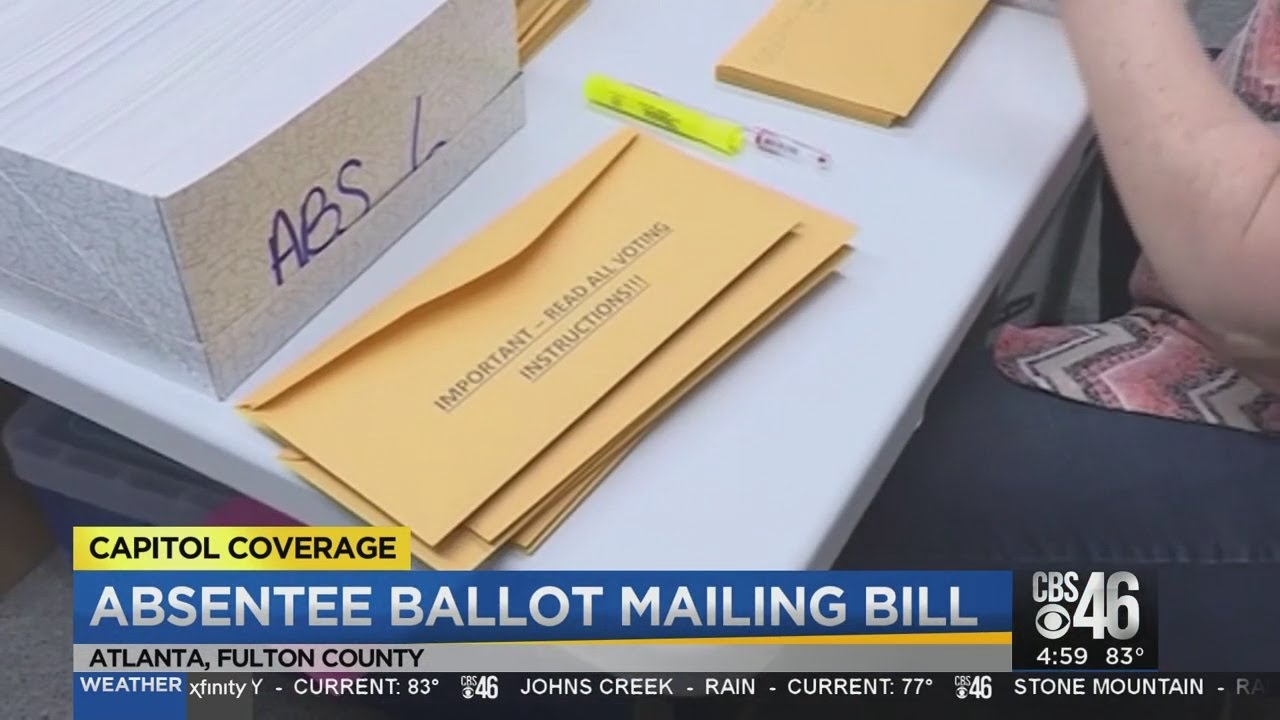 New bill could potentially restrict absentee ballot mailings in Georgia ...