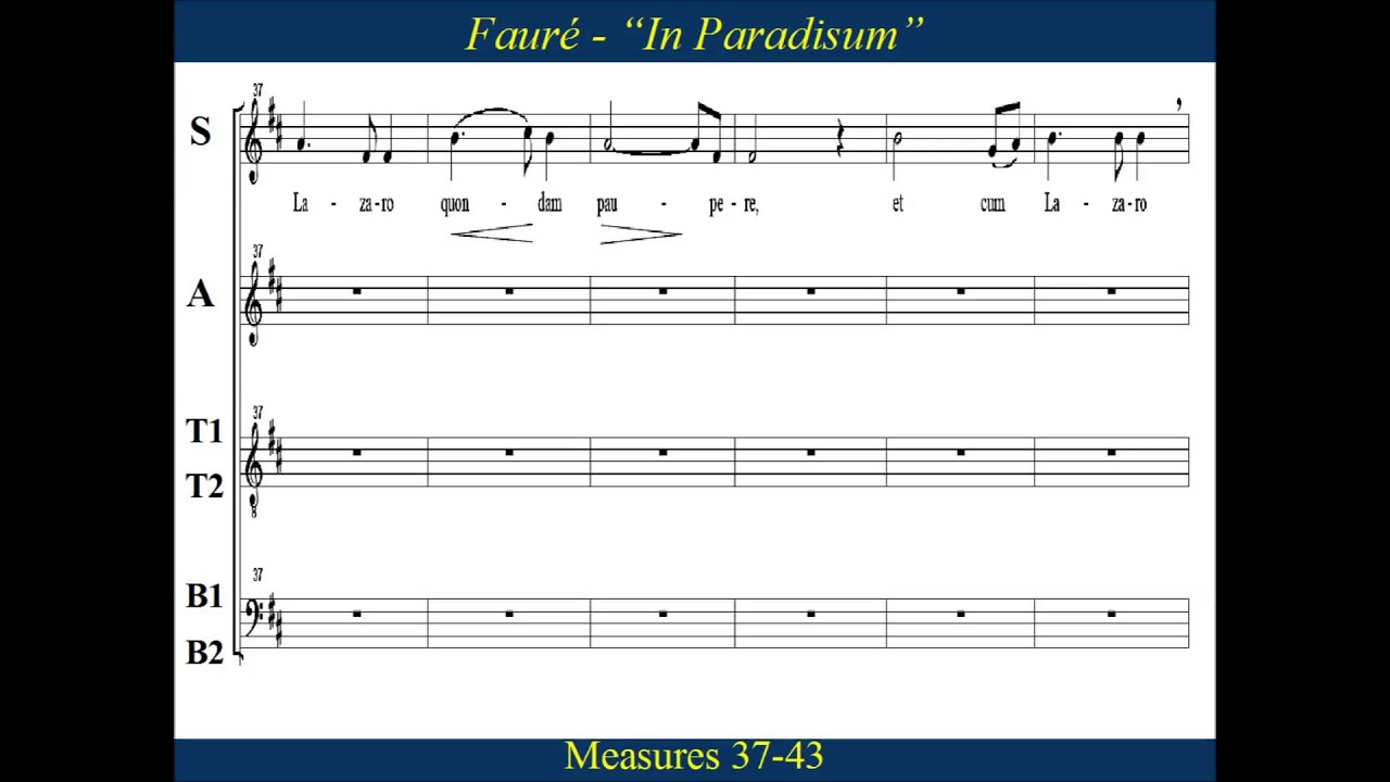 Faure Requiem - Op48 - 7 - In Paradisum - Alto - YouTube